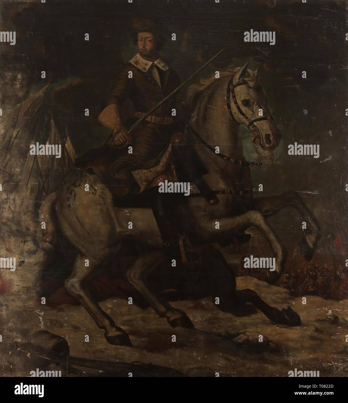 'Portrait of Charles XI at the Battle of Lund'. Sweden, 17th century ...