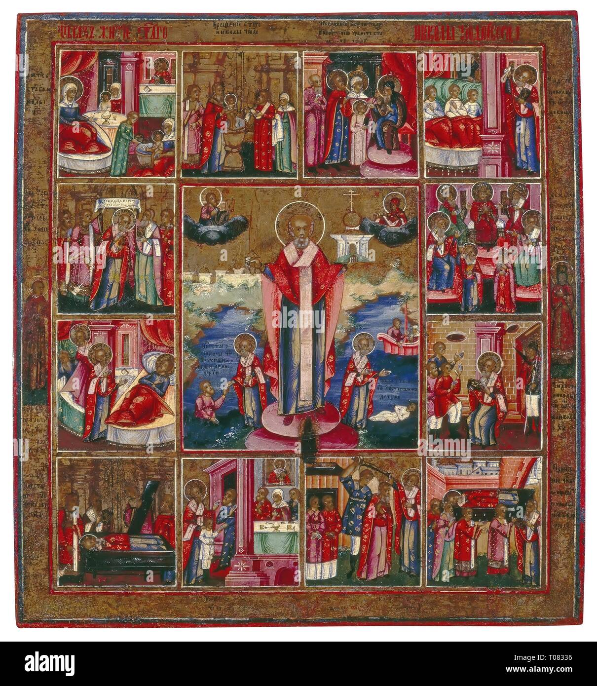 'Icon: St Nicholas the Miracle-Worker with Scenes from His Life (St ...