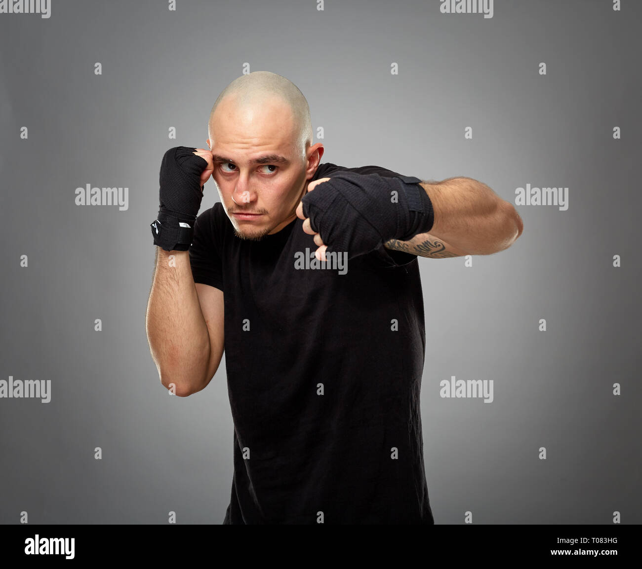 Male boxer shadow hi-res stock photography and images - Alamy