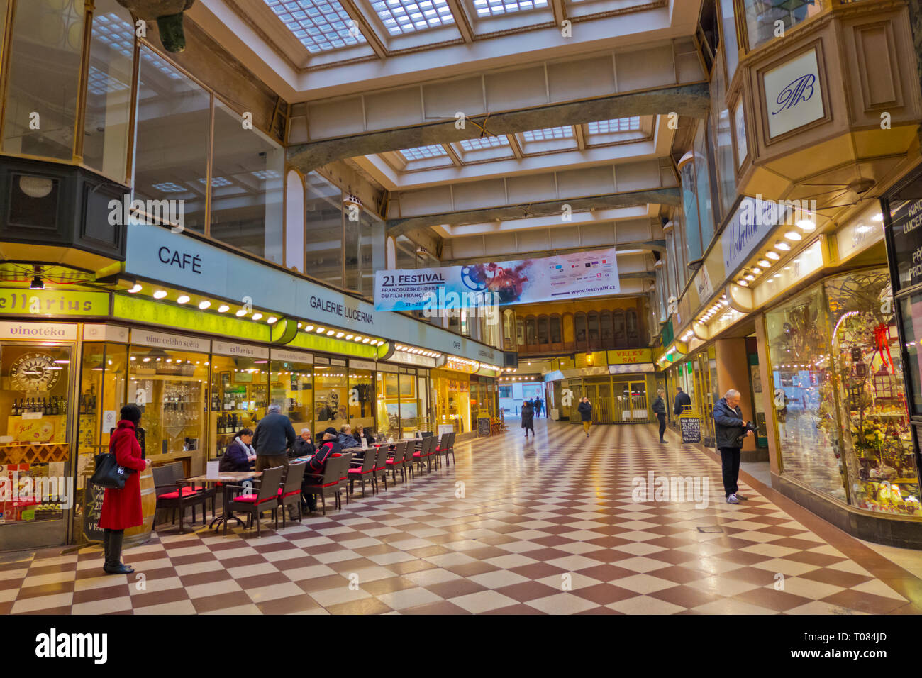 Lucerna passage prague hi-res stock photography and images - Alamy