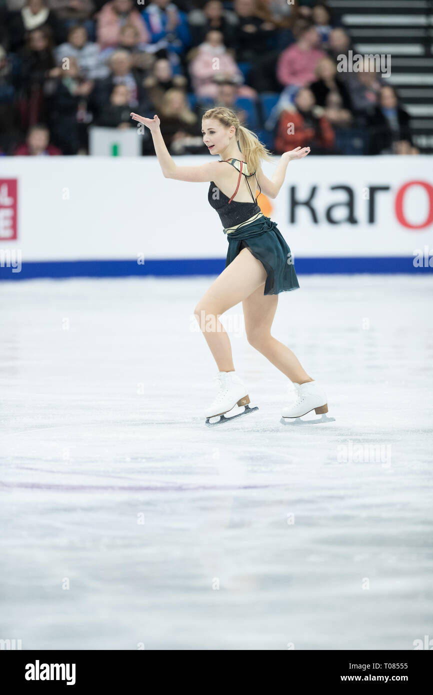 Laurine Lecavelier from France during 2019 European championships Stock ...