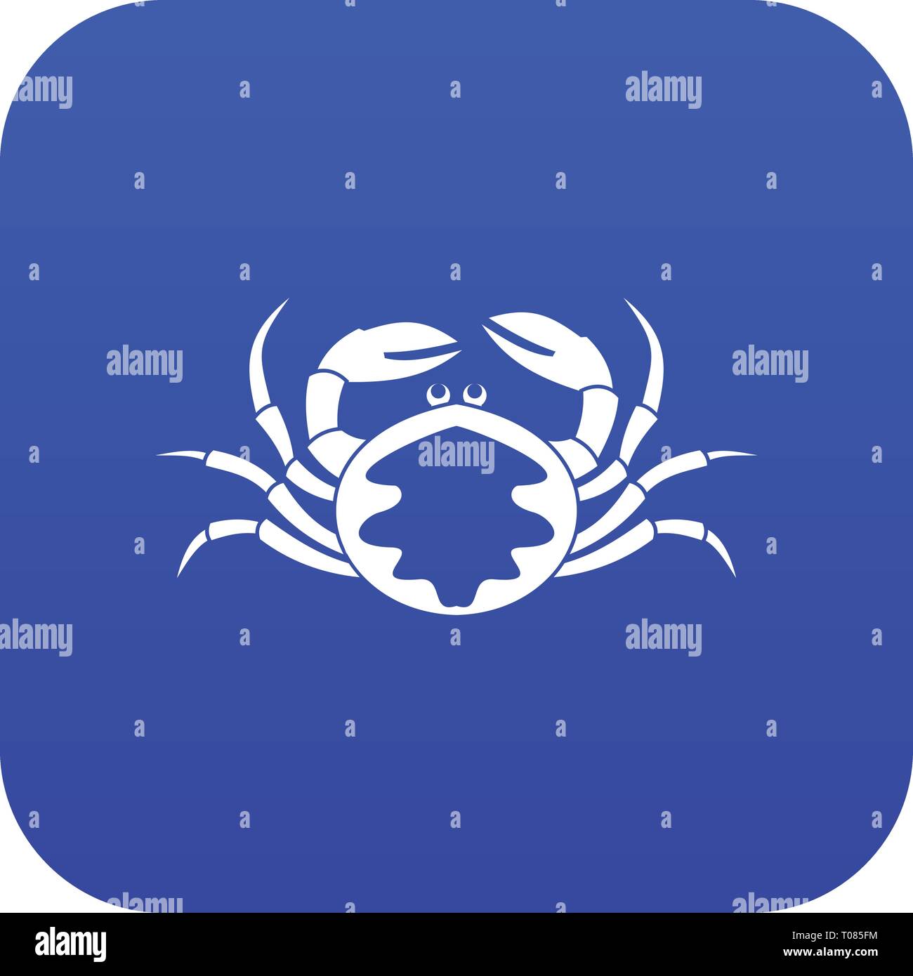 Fresh live crab icon digital blue Stock Vector Image & Art - Alamy