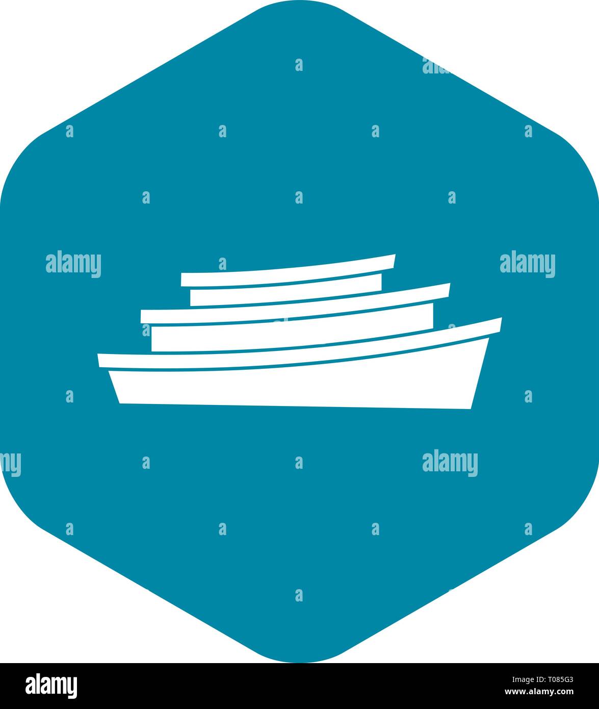Wooden boat icon, simple style Stock Vector Image & Art - Alamy