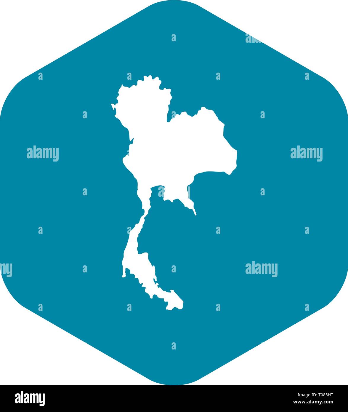 Thailand map icon, simple style Stock Vector Image & Art - Alamy