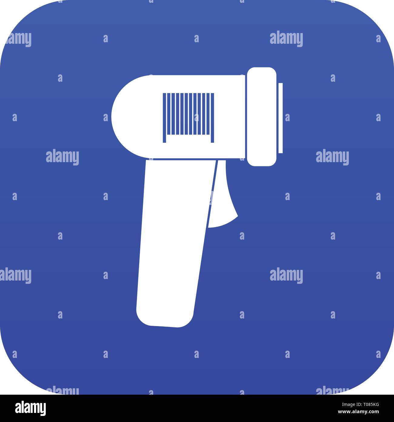 Barcode scanner icon digital blue Stock Vector Image & Art - Alamy