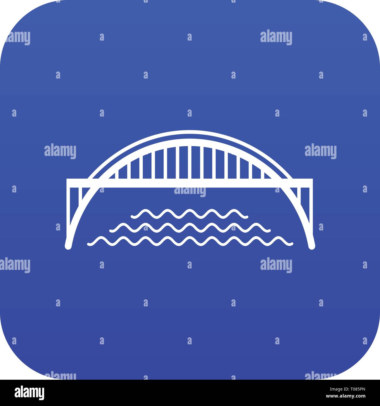Harbour bridge icon blue vector Stock Vector Image & Art - Alamy