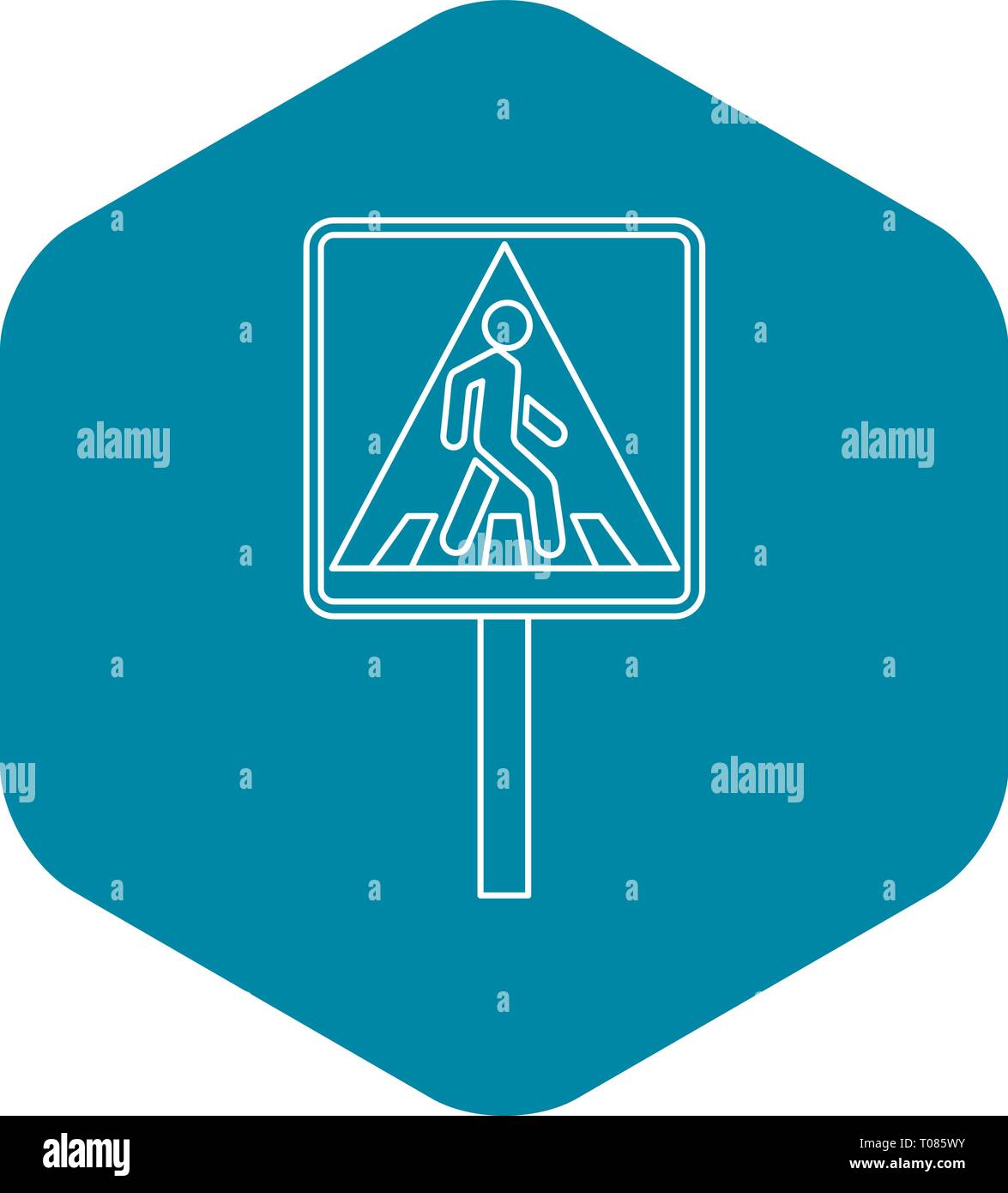 Footpath style sign Stock Vector Images - Alamy