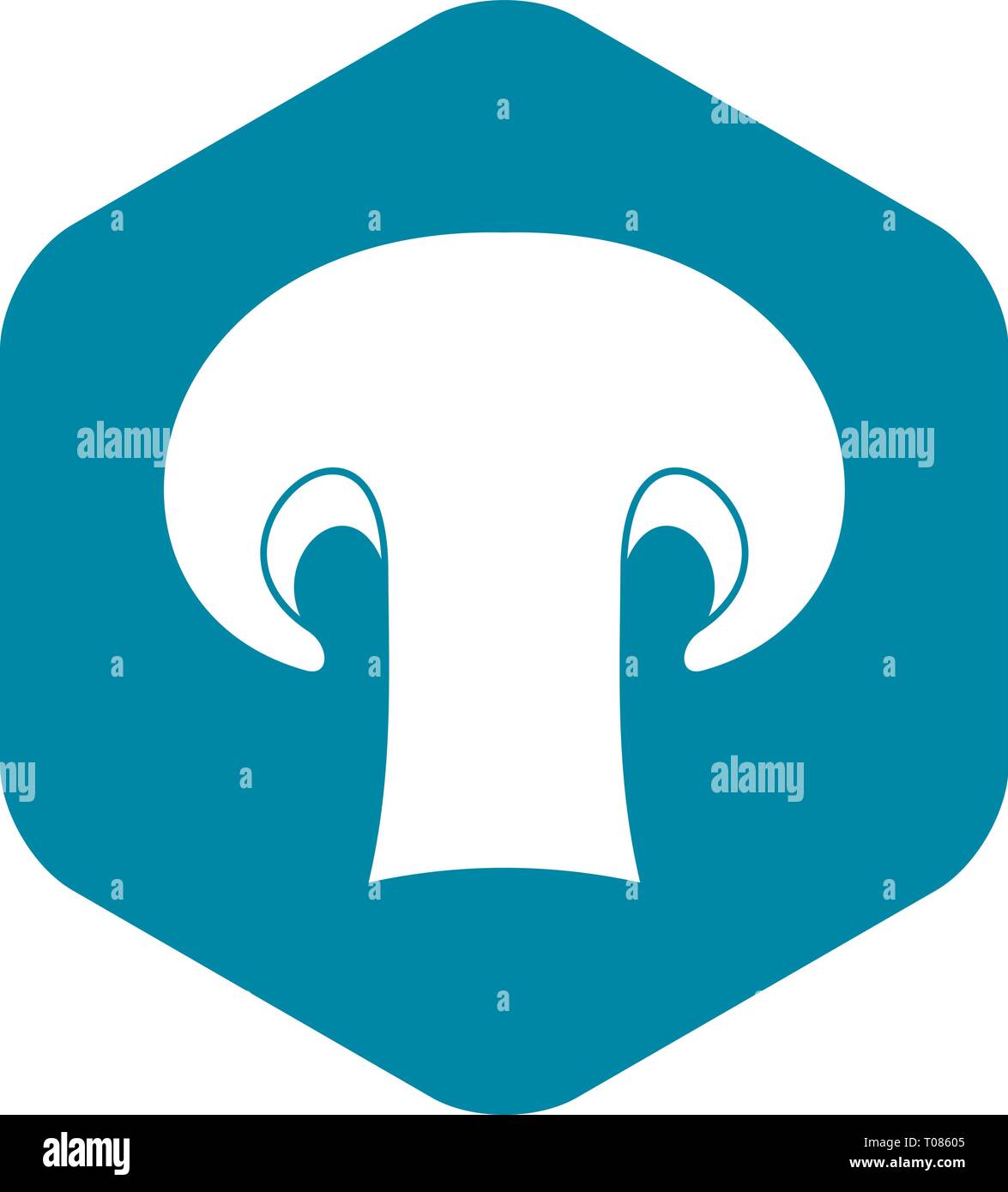 Champignon mushroom icon, simple style Stock Vector Image & Art - Alamy