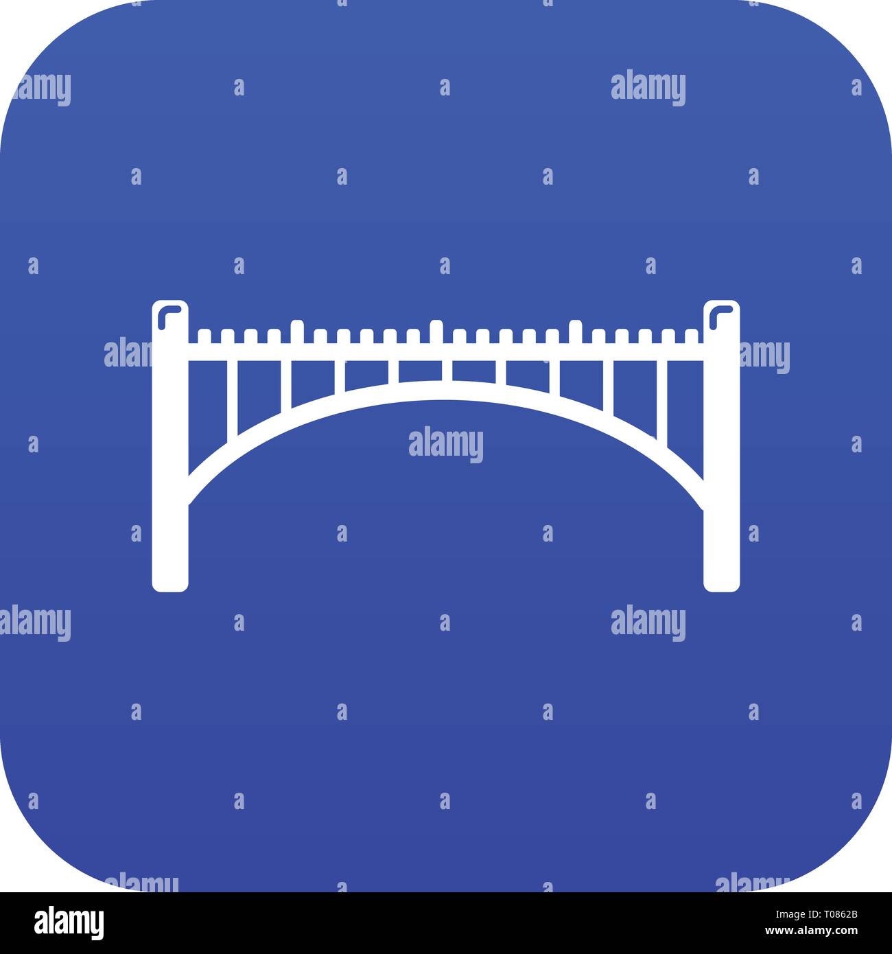 Road arch bridge icon blue vector Stock Vector Image & Art - Alamy