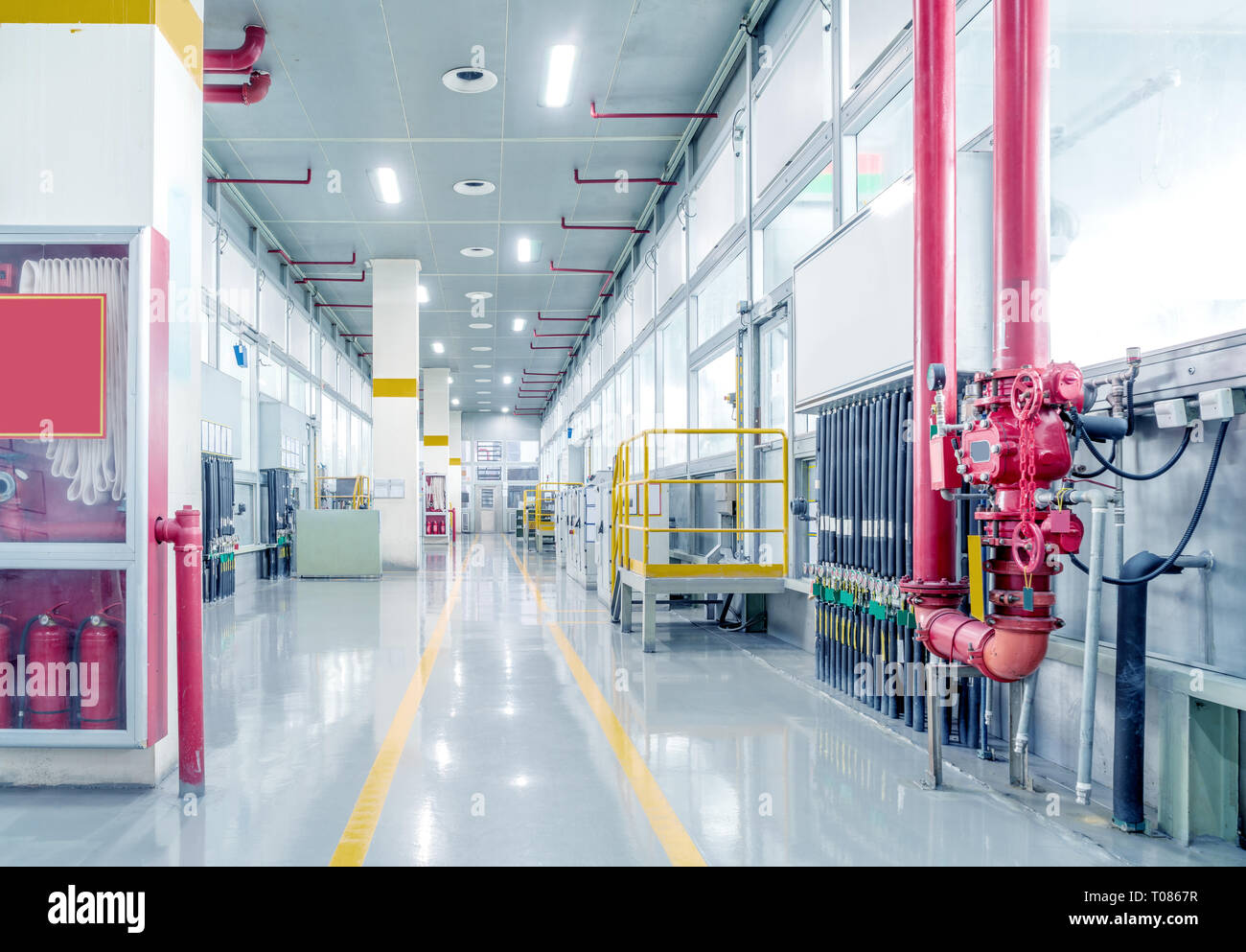Production line of automobile industry production workshop Stock Photo ...