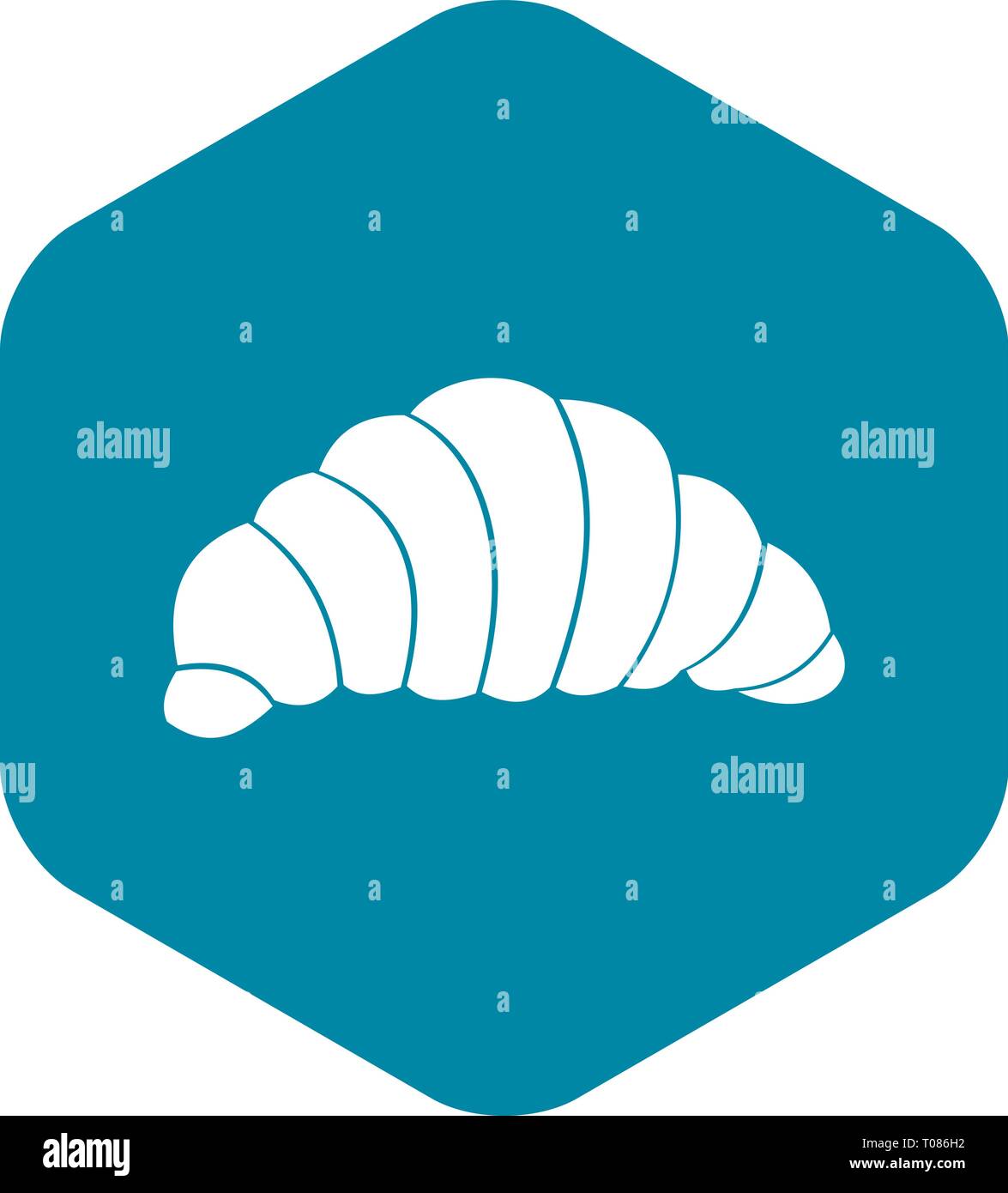 Croissant icon, simple style Stock Vector Image & Art - Alamy