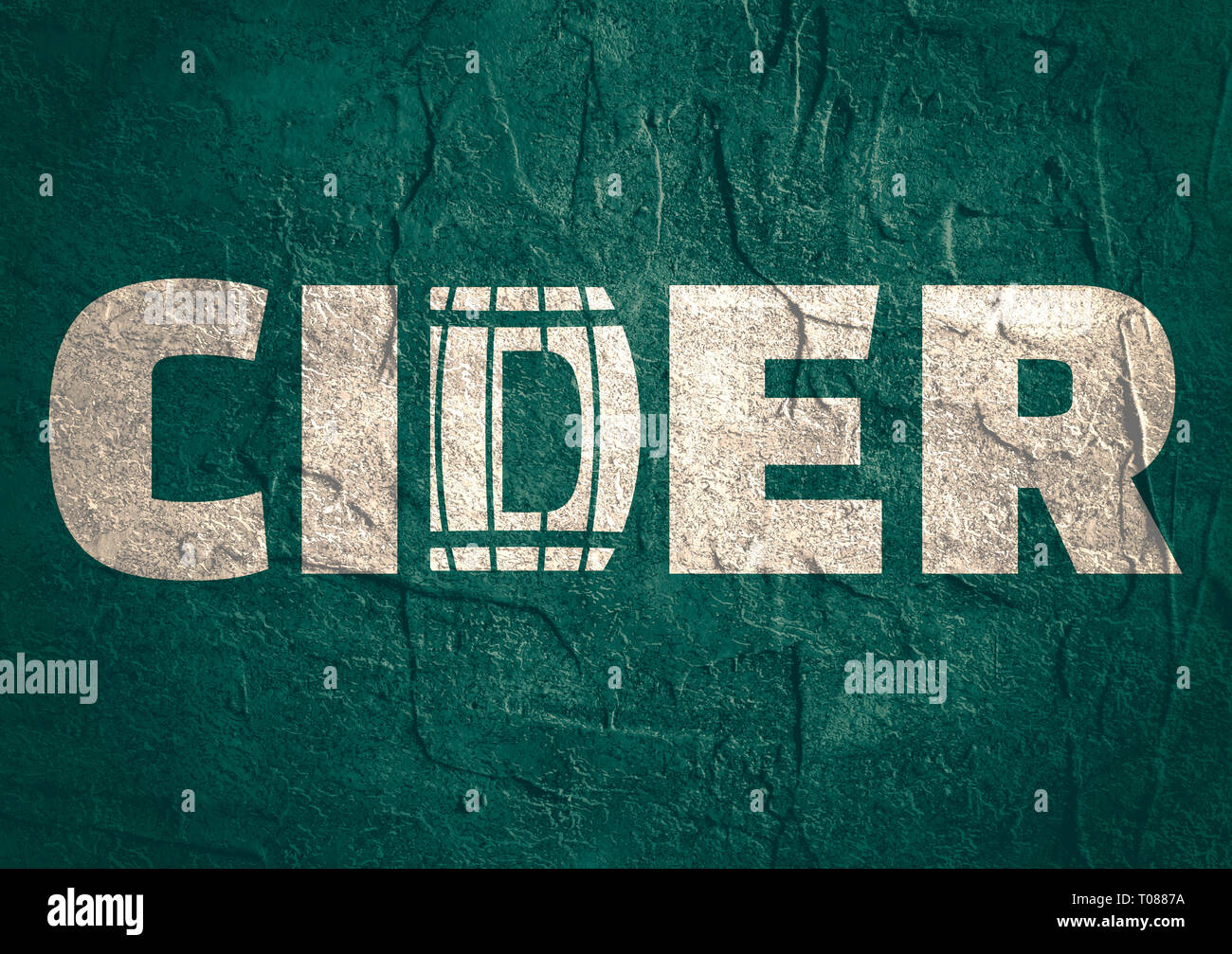 Cider logo design. Typography concept for vineyard Stock Photo - Alamy