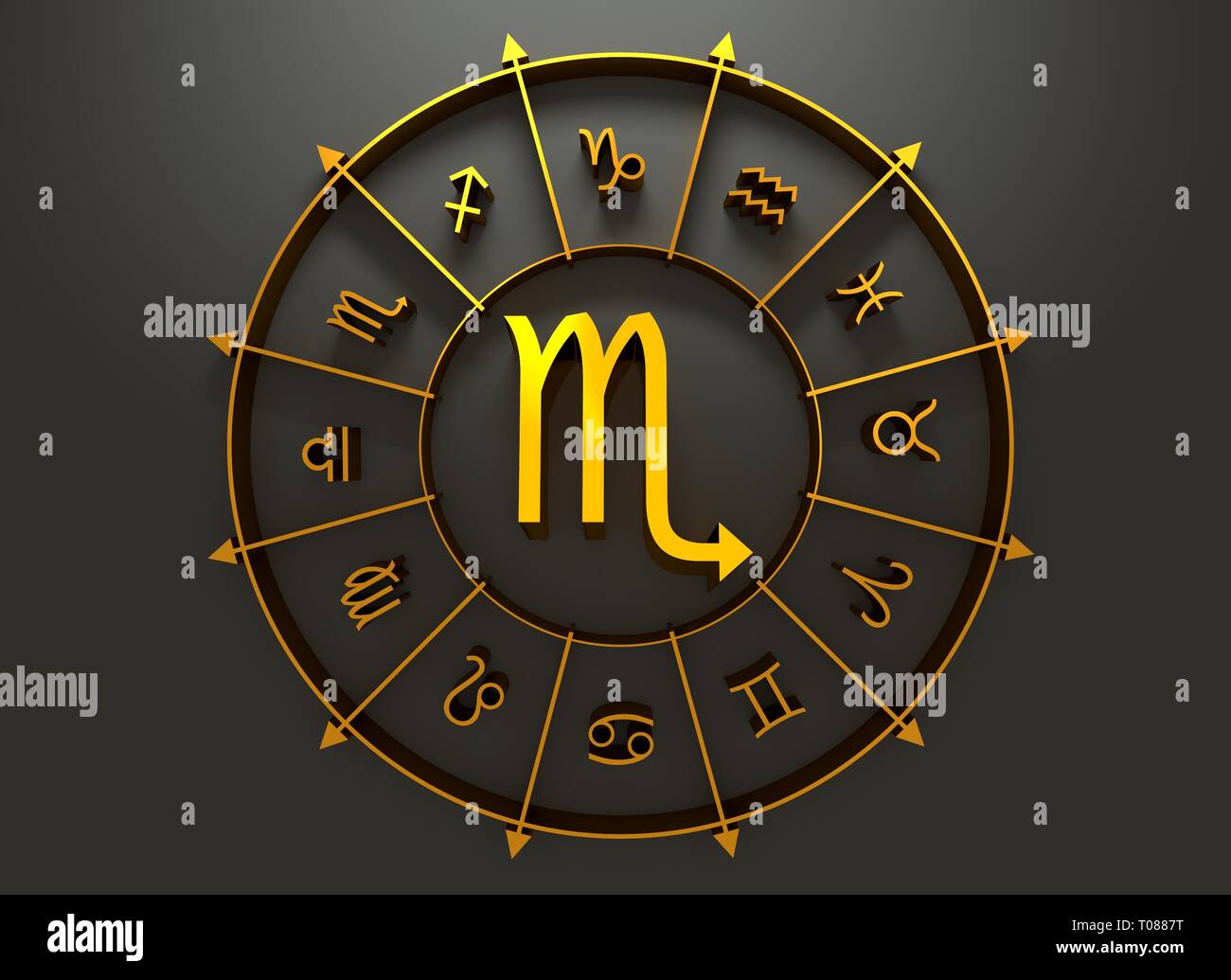 Astrology symbol scorpio Stock Photo - Alamy