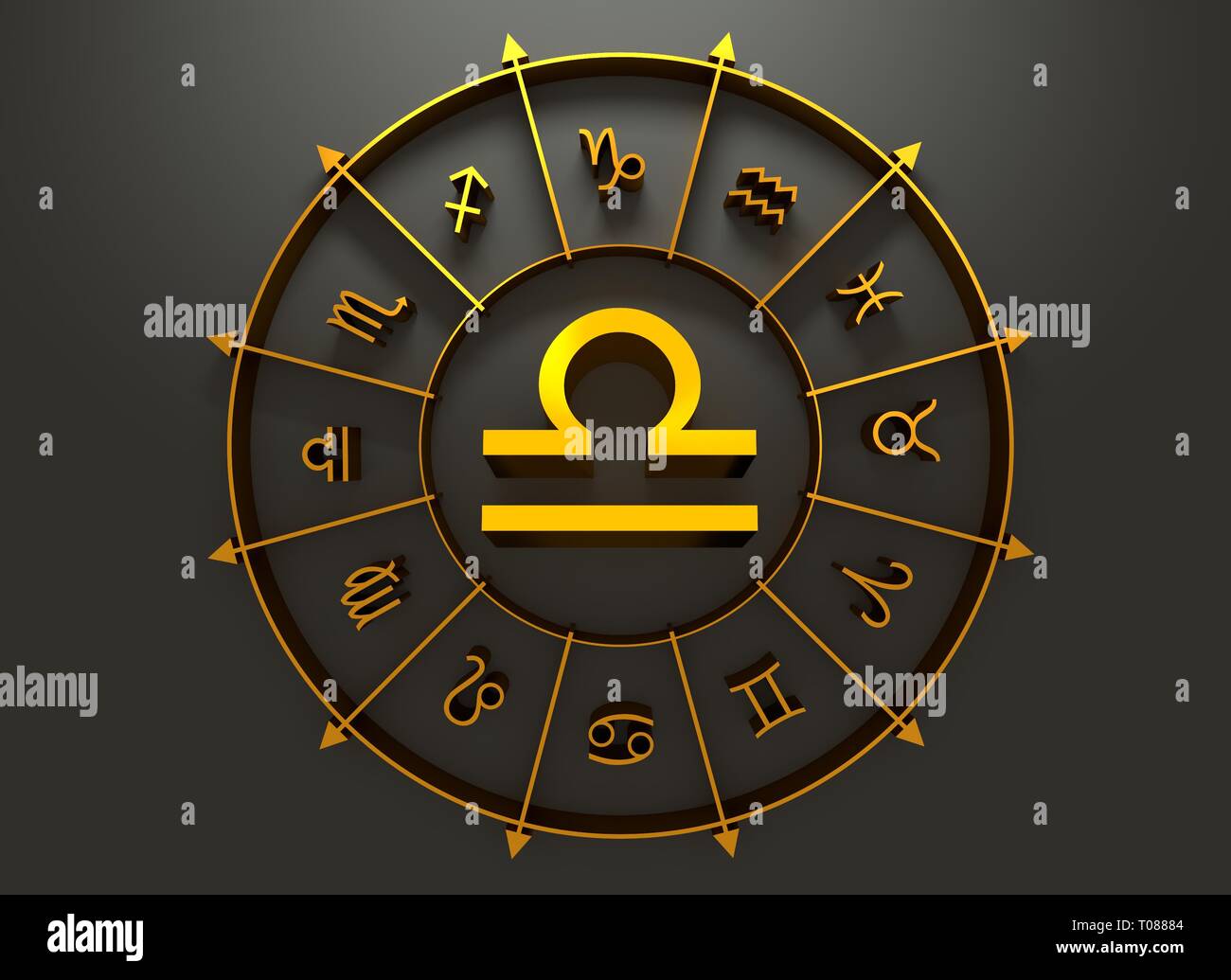 Astrology symbol libra Stock Photo - Alamy