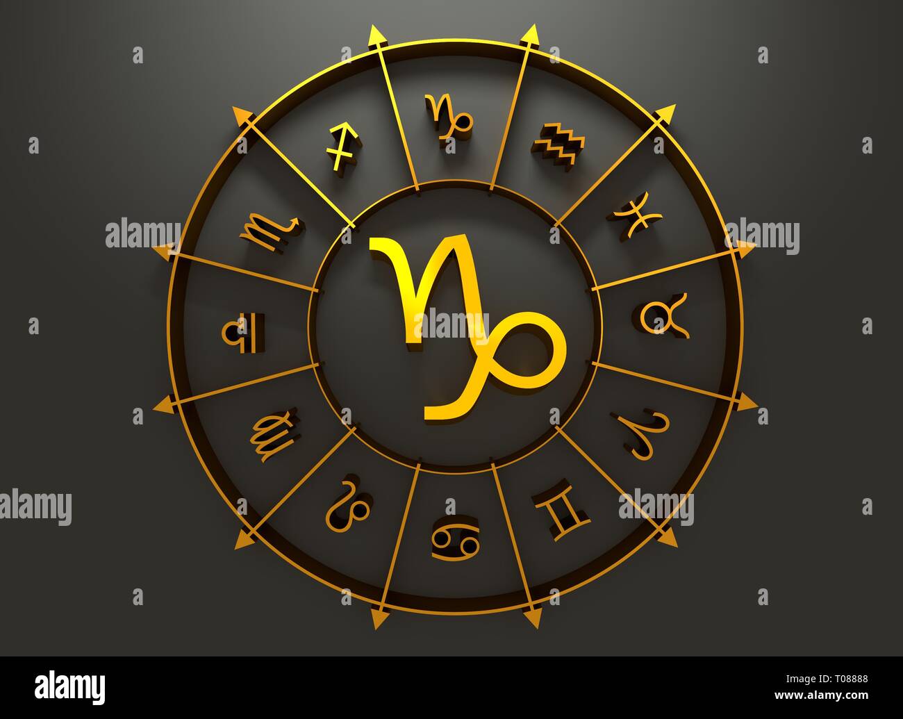Astrology symbol capricorn Stock Photo - Alamy
