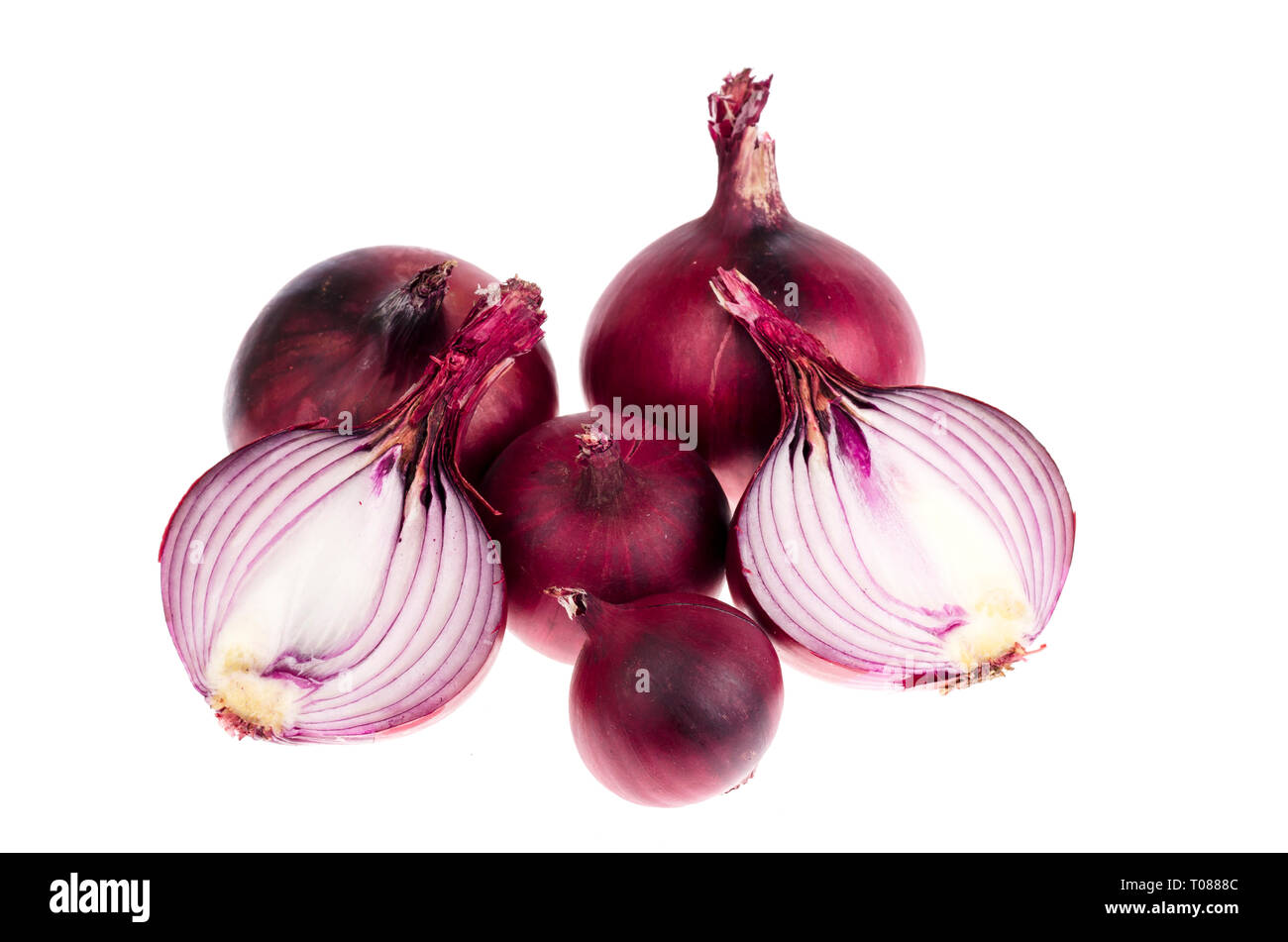 Section single red onion sliced hi-res stock photography and images - Alamy