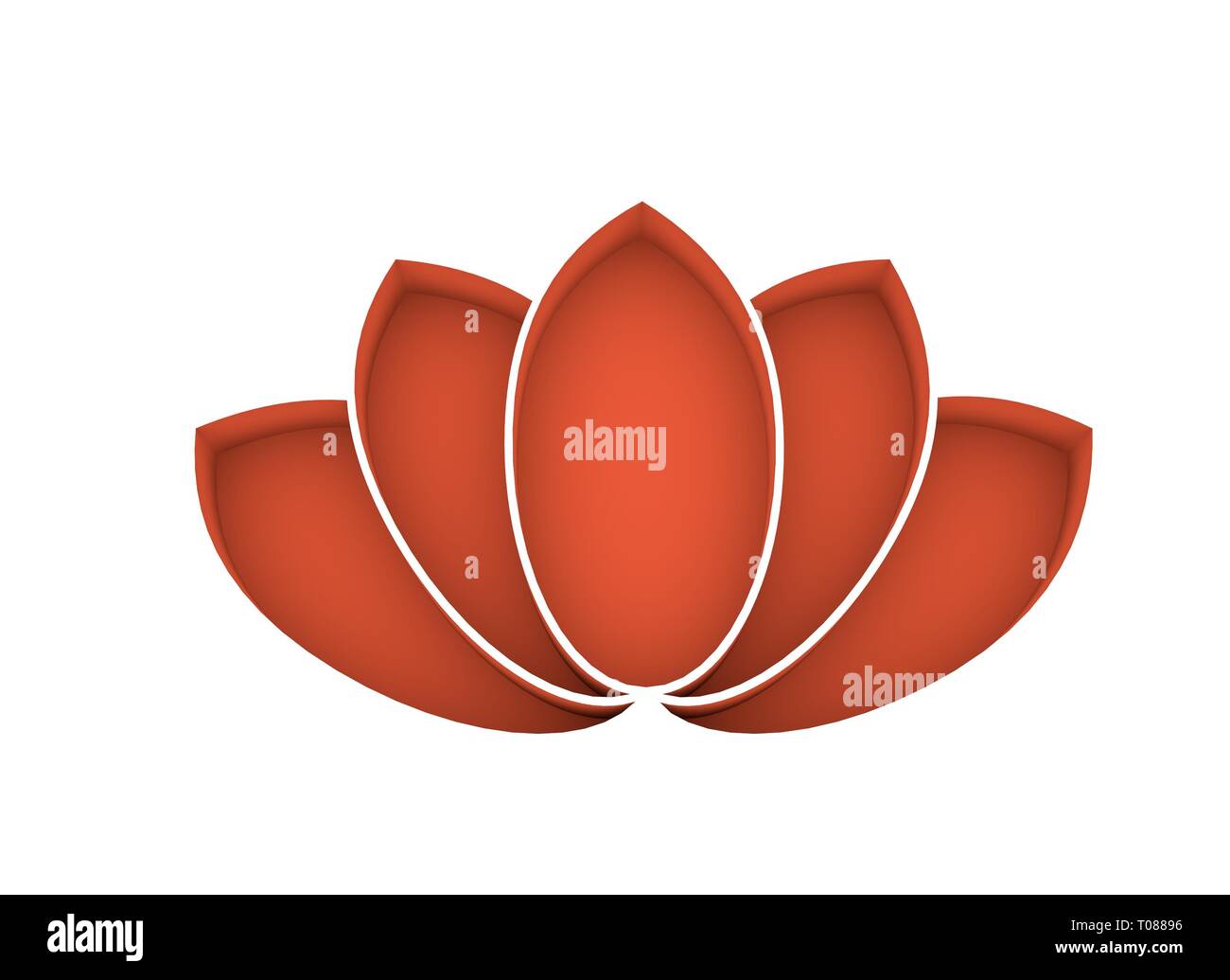 Lotus flower symbol Stock Photo - Alamy
