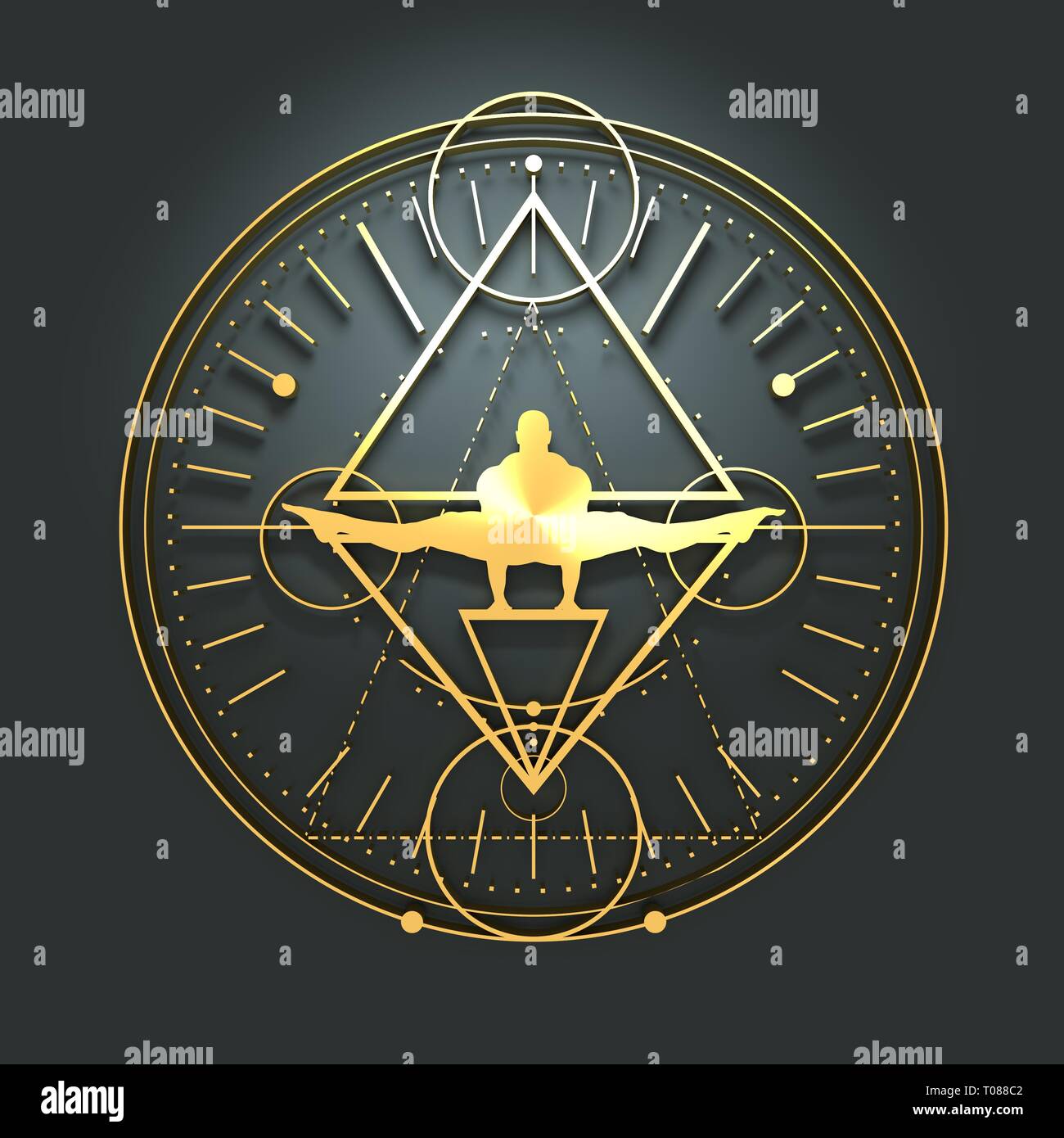 Esoteric Mystical Symbols Stock Photo - Alamy