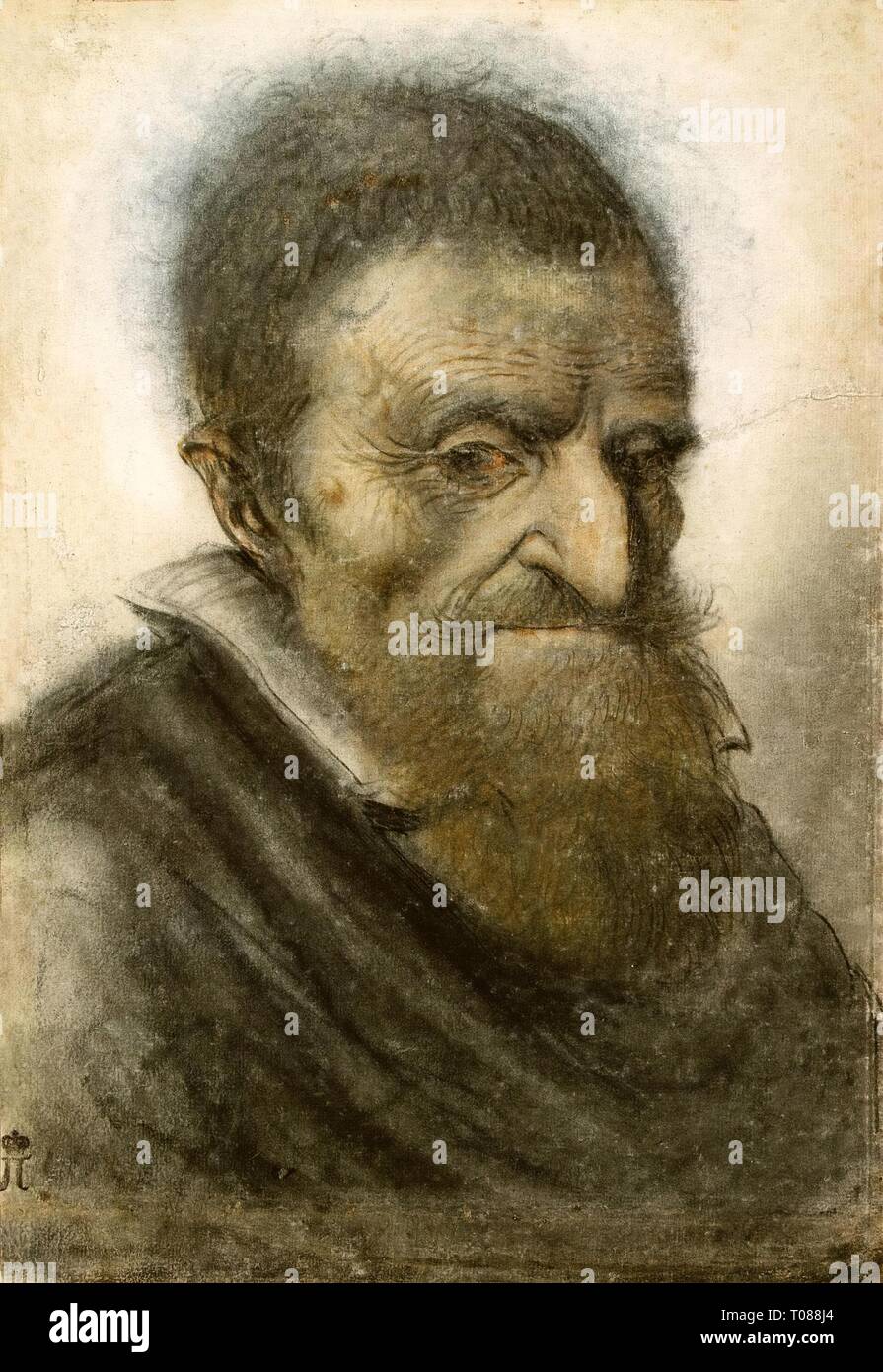 'Portrait of an Old Man'. France, Late 16th - first third of the 17th ...