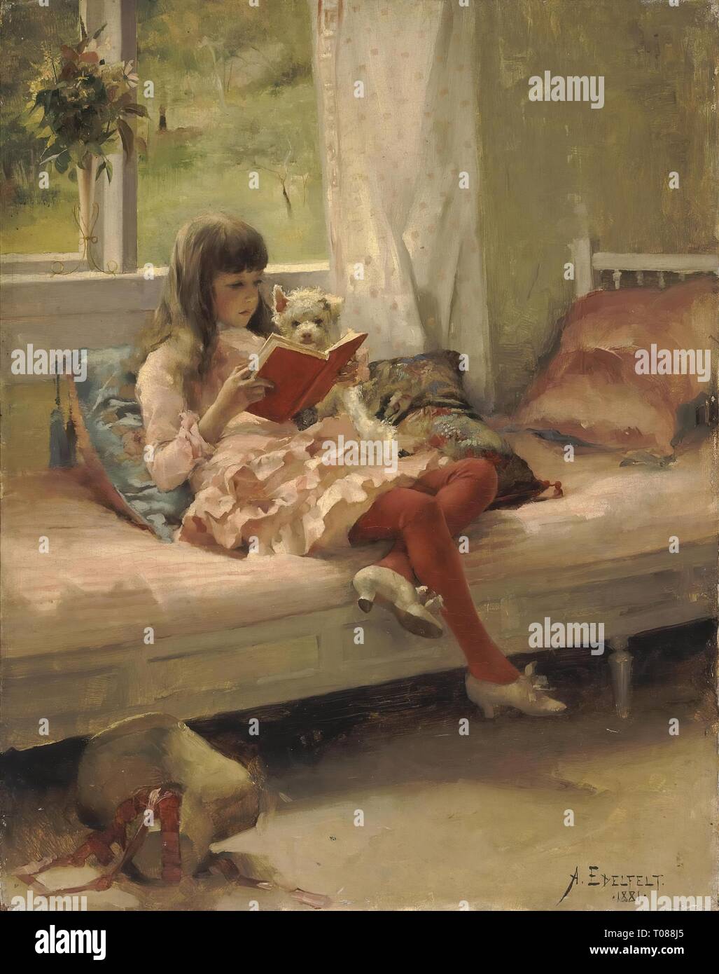 'Good Friends (Portrait of the Artist's Sister Bertha Edelfelt ...