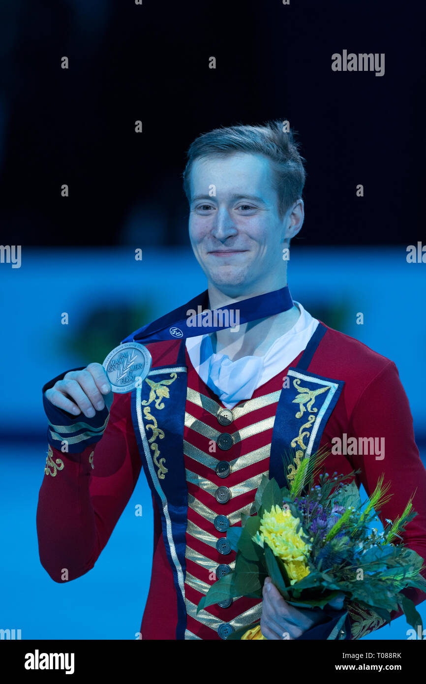 Alexander Samarin from Russia during victory ceremony, 2019 European ...