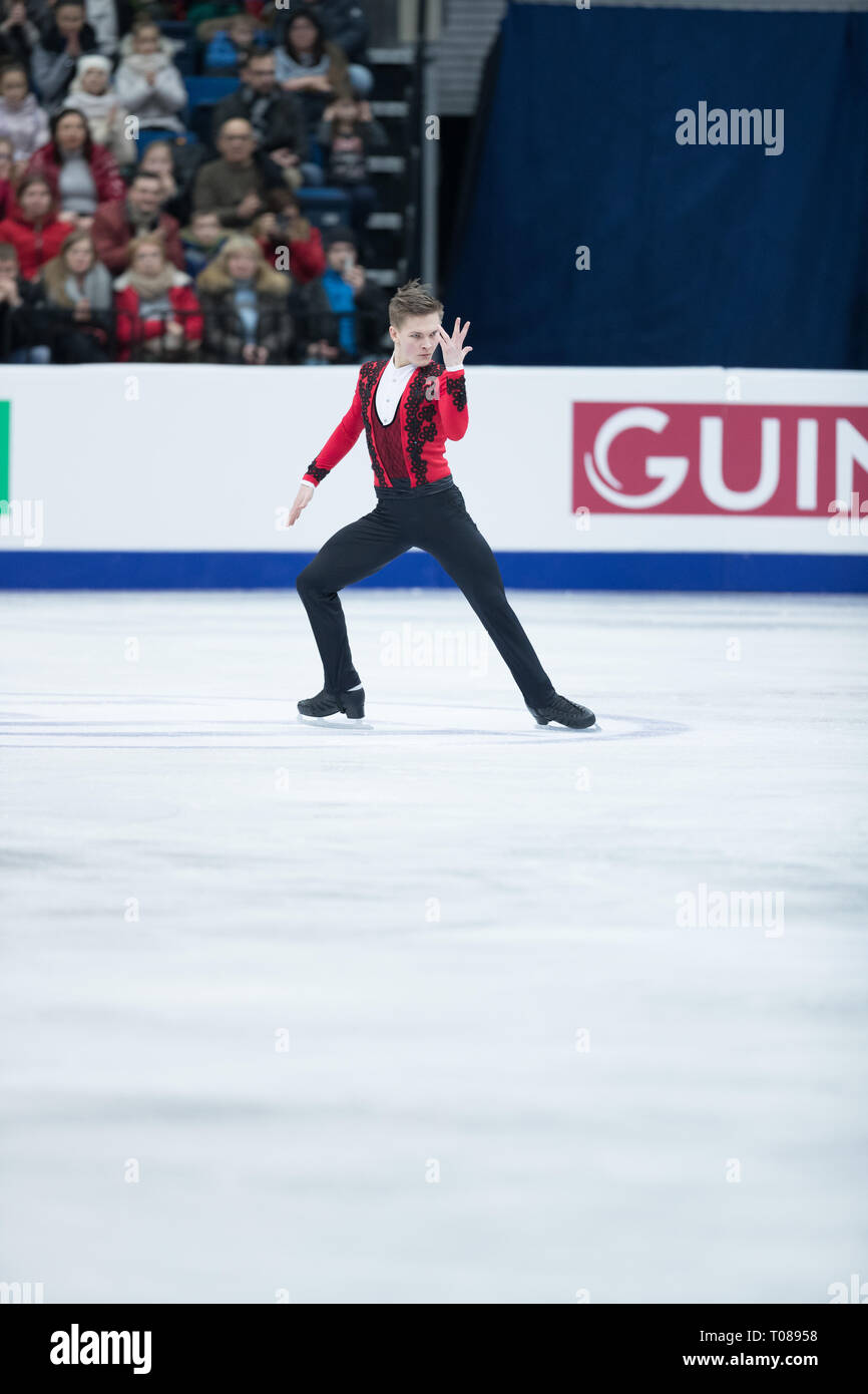 Mikhail Kolyada from Russia during 2019 European championships Stock ...