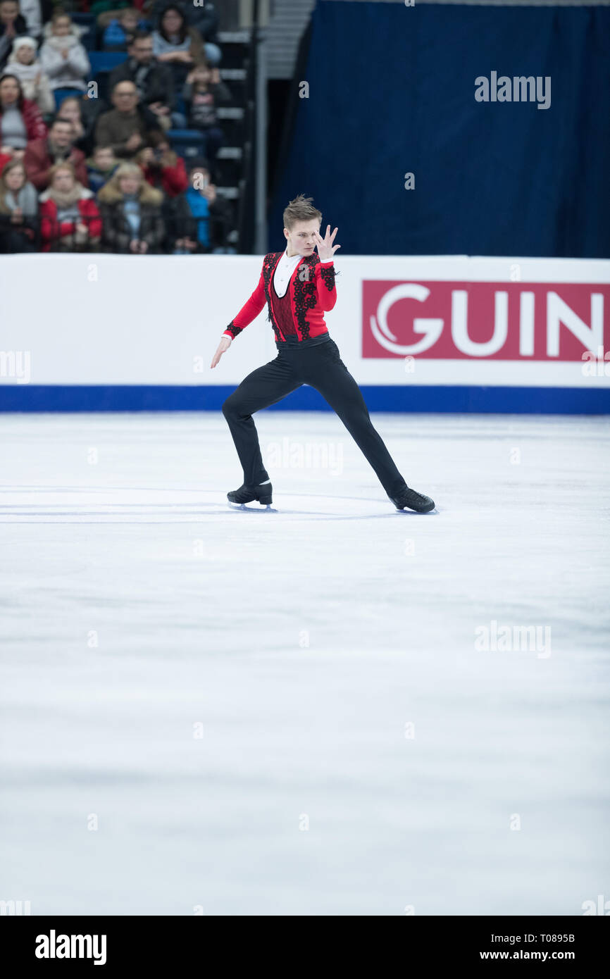 Mikhail Kolyada from Russia during 2019 European championships Stock ...