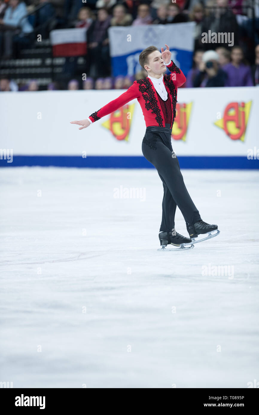 Mikhail Kolyada from Russia during 2019 European championships Stock ...