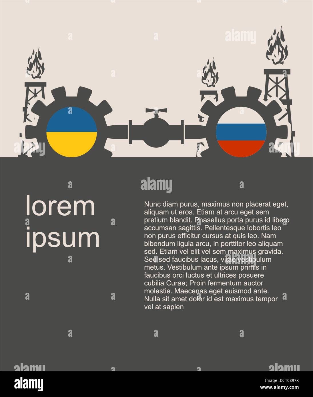 Flags russia ukraine on Stock Vector Images - Alamy