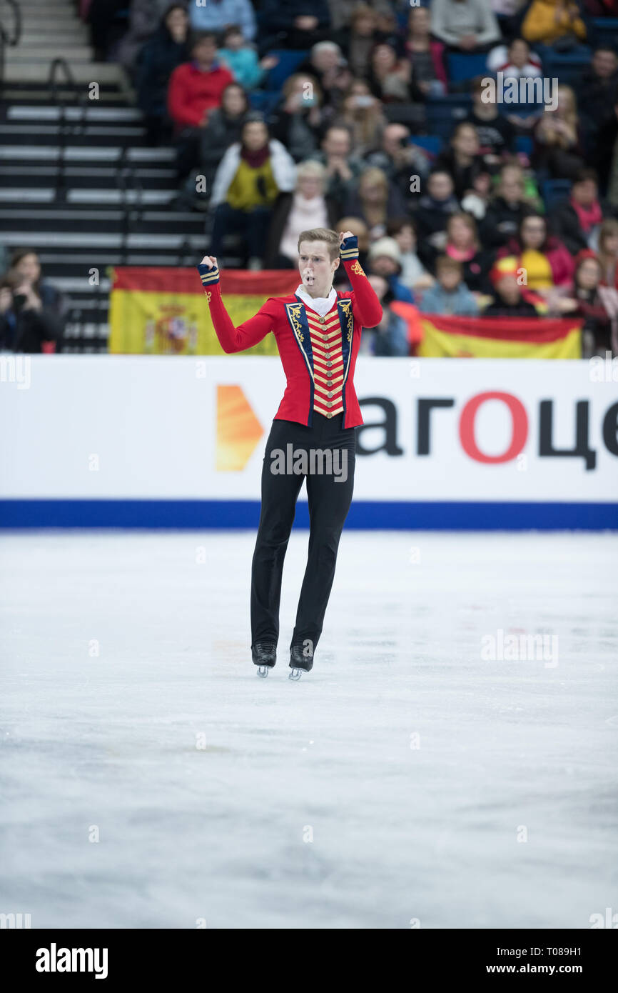 Alexander Samarin from Russia during 2019 European championships Stock ...