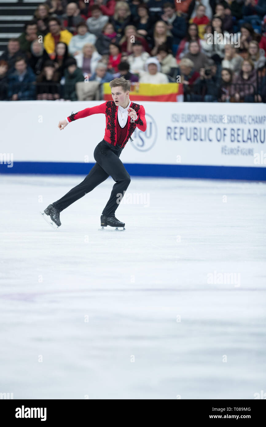 Mikhail Kolyada from Russia during 2019 European championships Stock ...