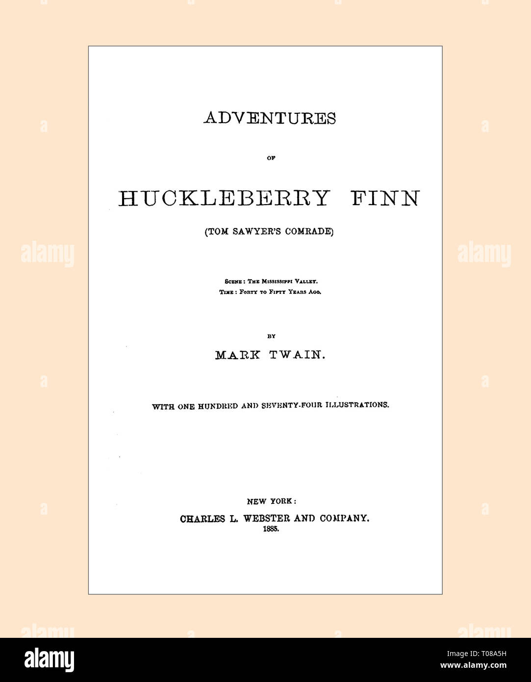 Huckleberry finn mark twain hi-res stock photography and images - Alamy