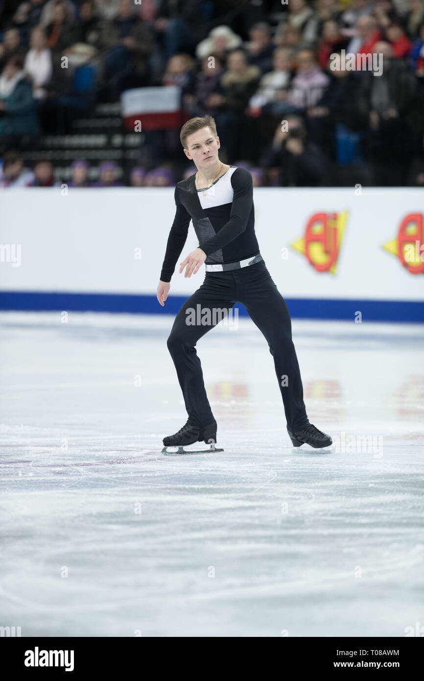 Mikhail Kolyada from Russia during 2019 European championships Stock ...
