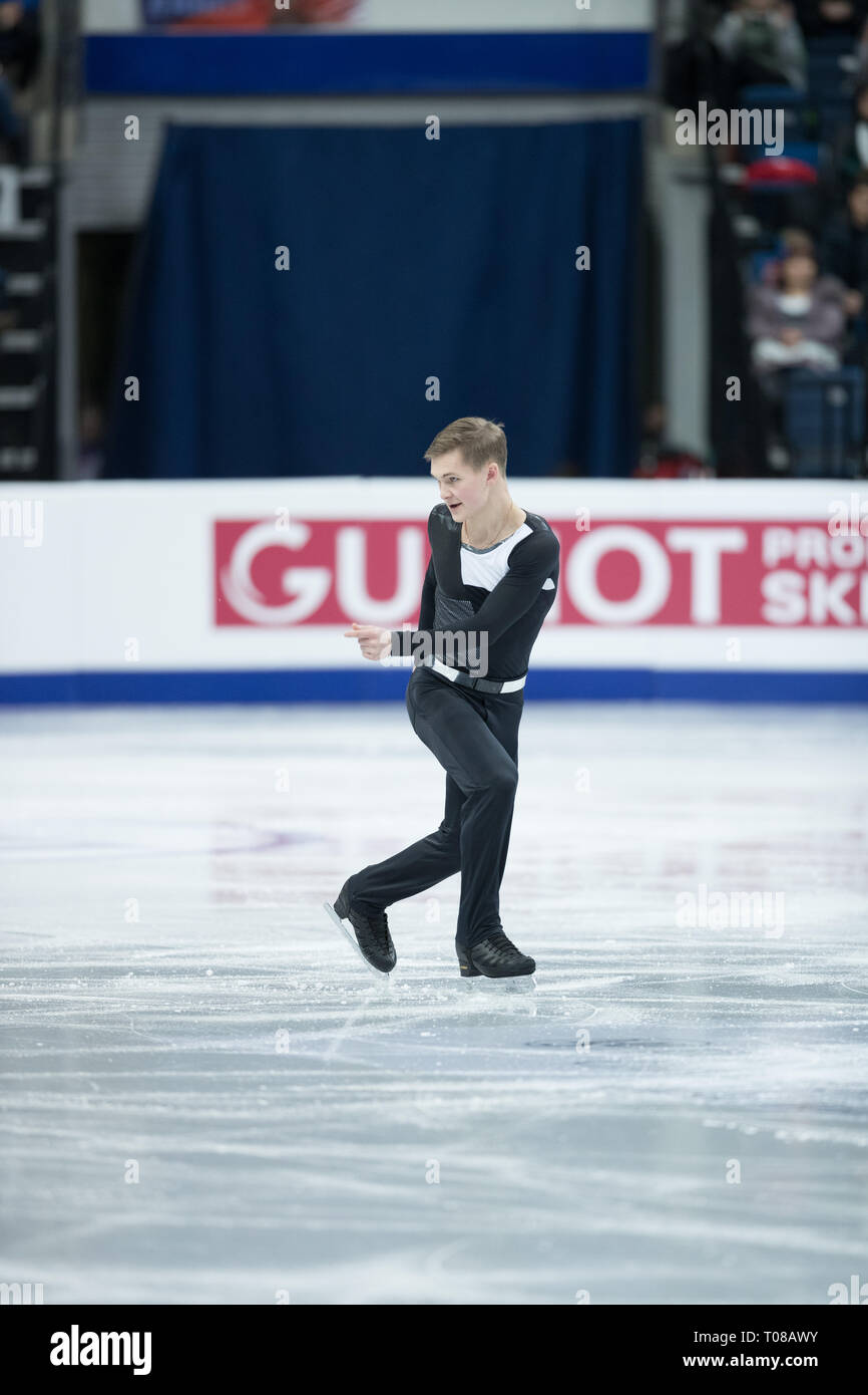 Mikhail Kolyada from Russia during 2019 European championships Stock ...
