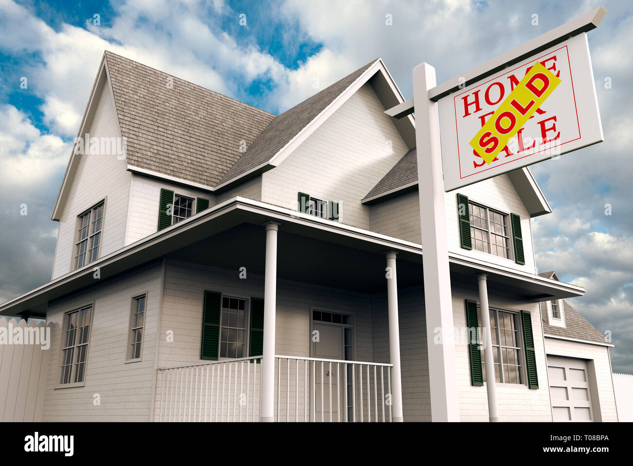 Home sold illustration hi-res stock photography and images - Alamy