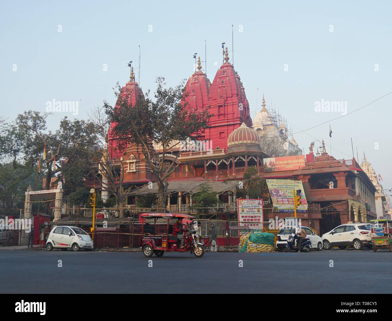 NEW DELHI, INDIA—MARCH 2018: The Shri Digambar Jain Lal Mandir is the ...
