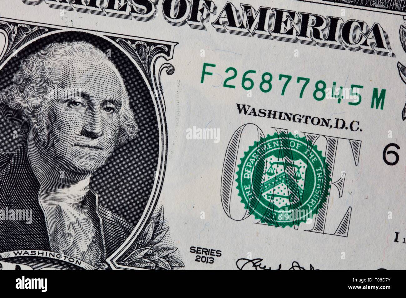 Portrait of the first president of the United States, the Founding ...