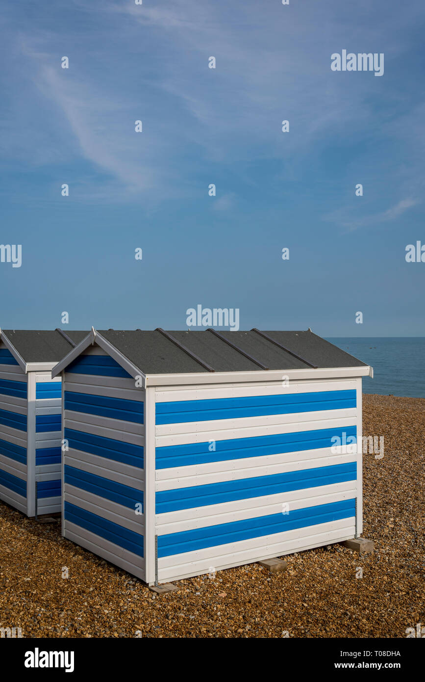 Beach huts, Hastings, East Sussex, England, UK Stock Photo - Alamy