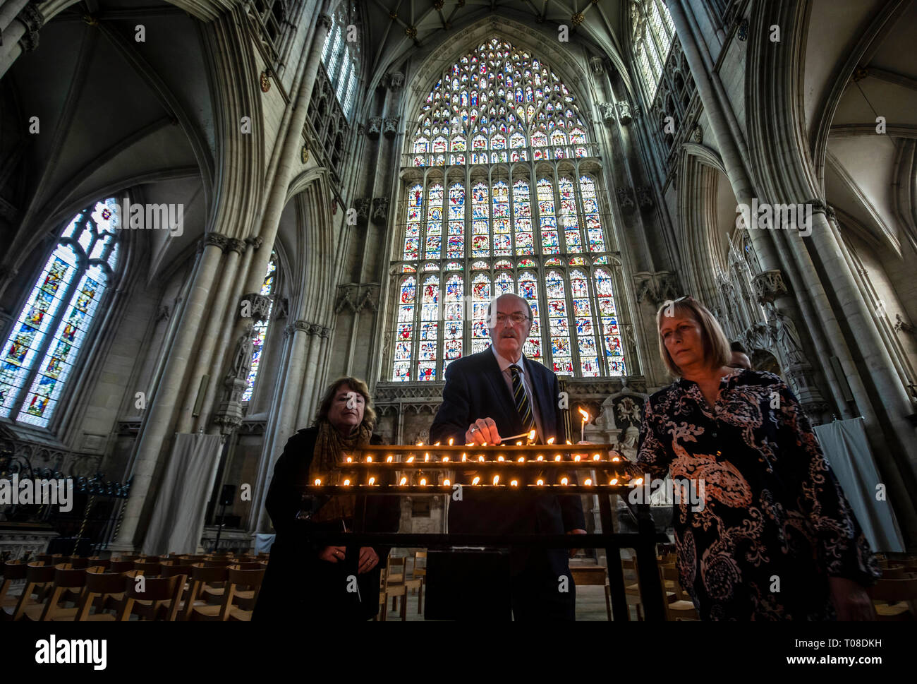 Friends of Claudia Lawrence (left to right) Hazel Dales, Martin Dales ...