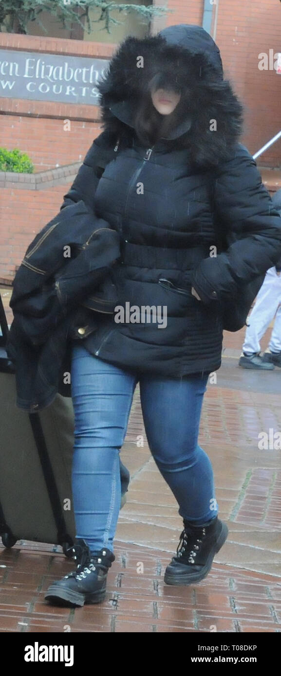 Alice Cutter, from West Yorkshire, leaving Birmingham Crown Court ...