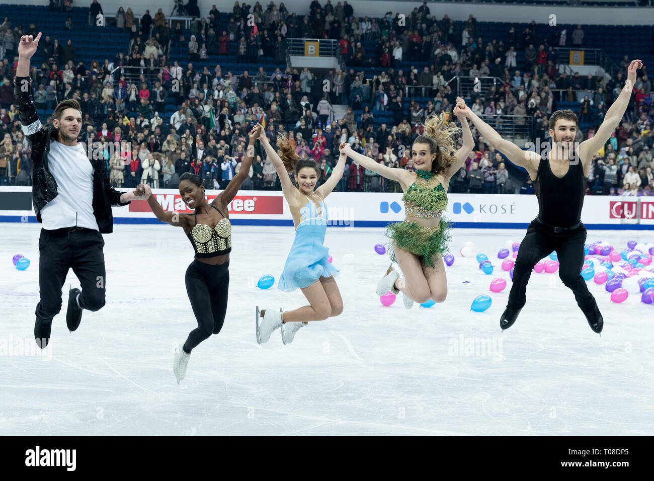 Morgan Cipres and Vanessa James from France, Sofia Samodurova from ...