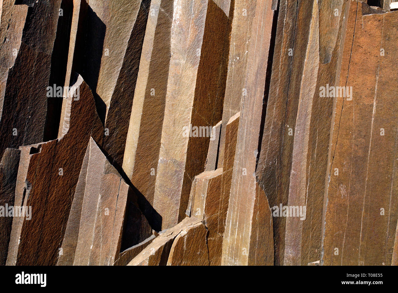 Africa, Namibia, Damaraland. Basalt rock formation known locally as the ...