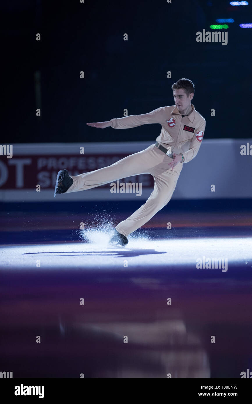 Matteo Rizzo from Italy during 2019 European figure skating ...
