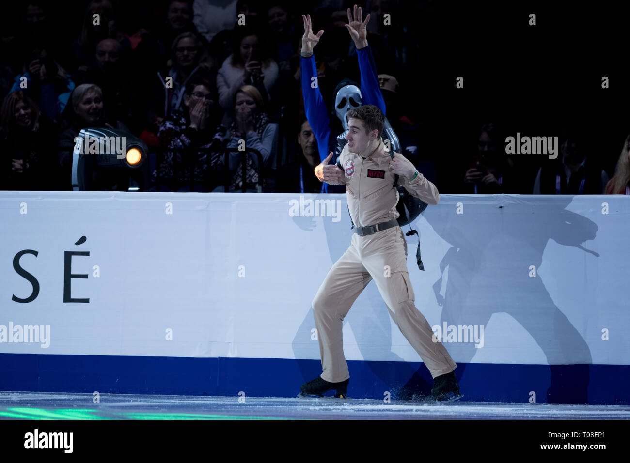 Matteo Rizzo from Italy during 2019 European figure skating ...