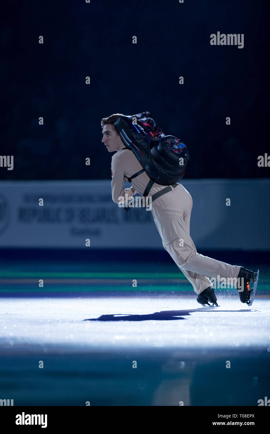 Matteo Rizzo from Italy during 2019 European figure skating ...