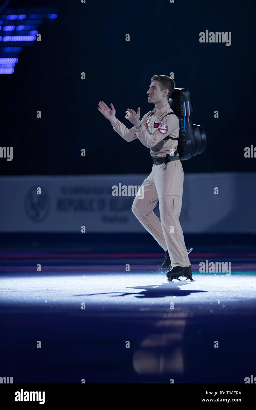 Matteo Rizzo from Italy during 2019 European figure skating ...