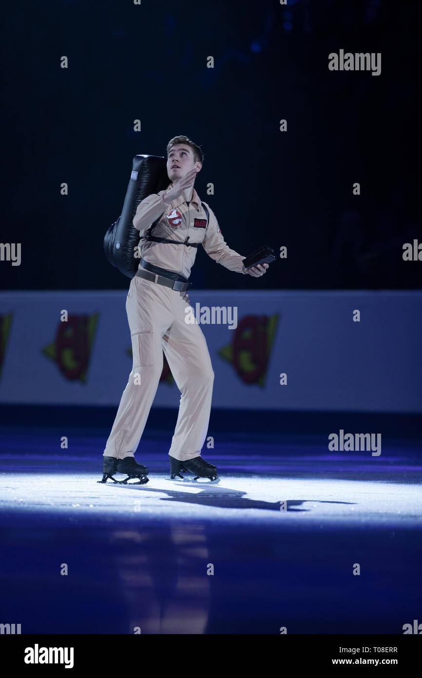 Matteo Rizzo from Italy during 2019 European figure skating ...