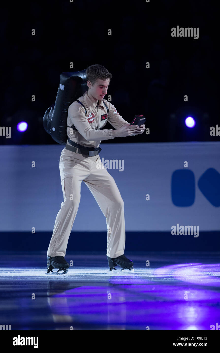 Matteo Rizzo from Italy during 2019 European figure skating ...