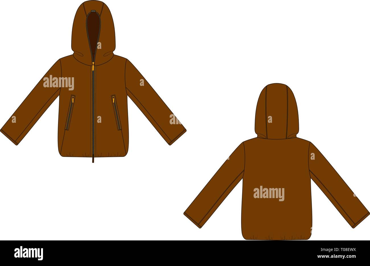 Windbreaker jacket drawing Stock Vector Images - Alamy