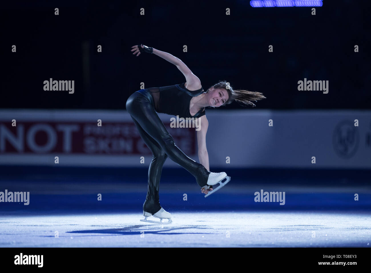 Alina Zagitova from Russia during 2019 European figure skating ...